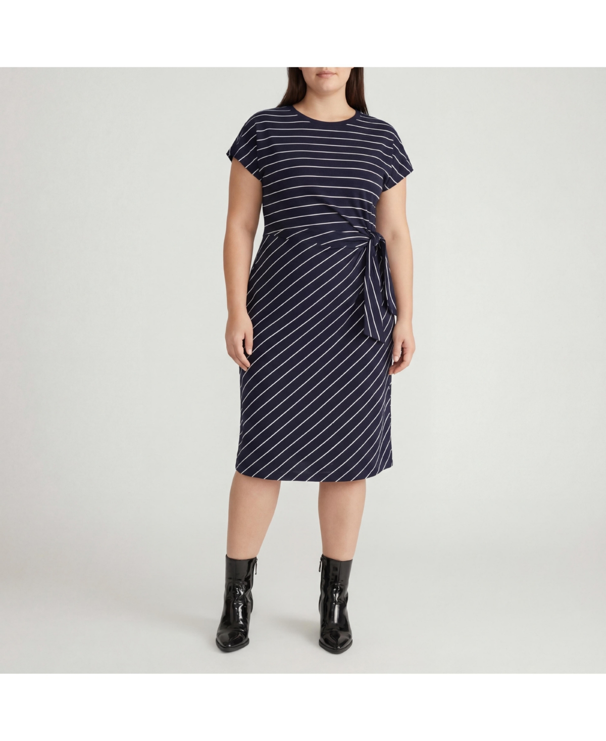 Click here for Universal Standard Plus Size Crescent Breton Strip... prices