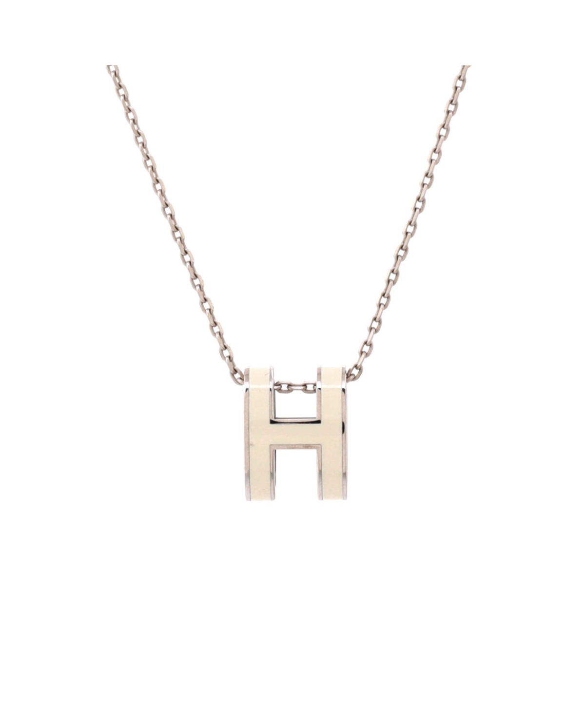 Click here for Pre-Owned HERMES Pop H Pendant Chain Necklace - En... prices
