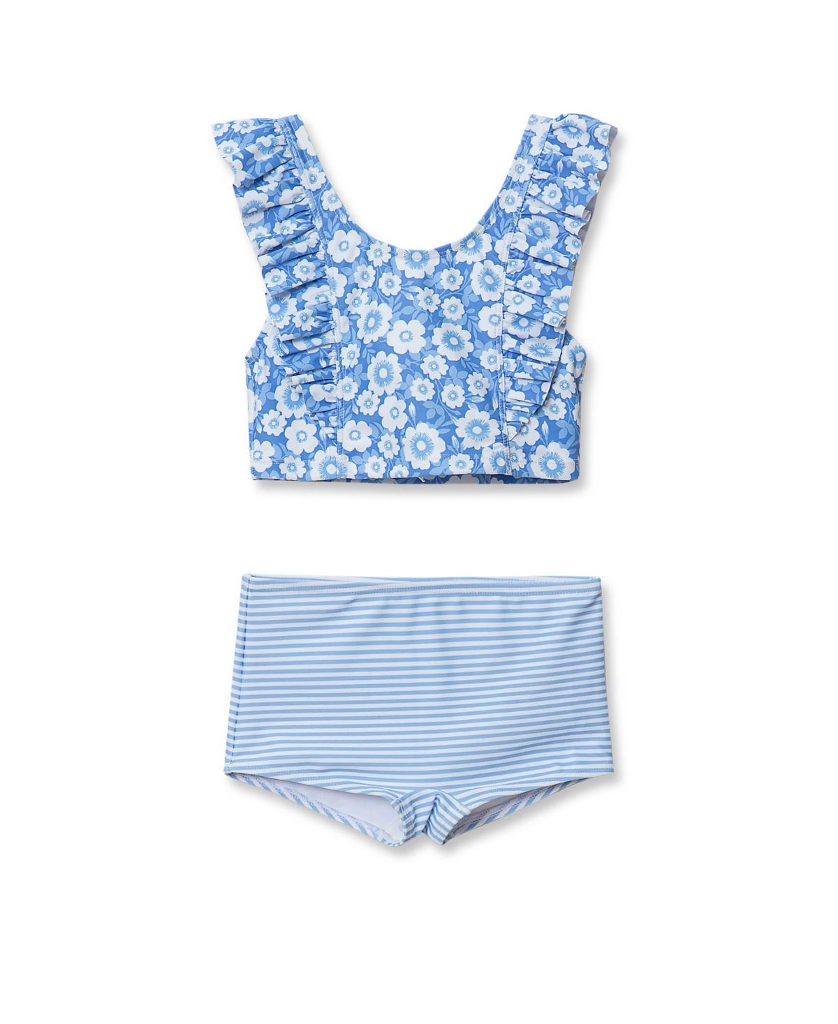 Click here for Lands End Girls Chlorine Resistant Ruffle Tankini... prices