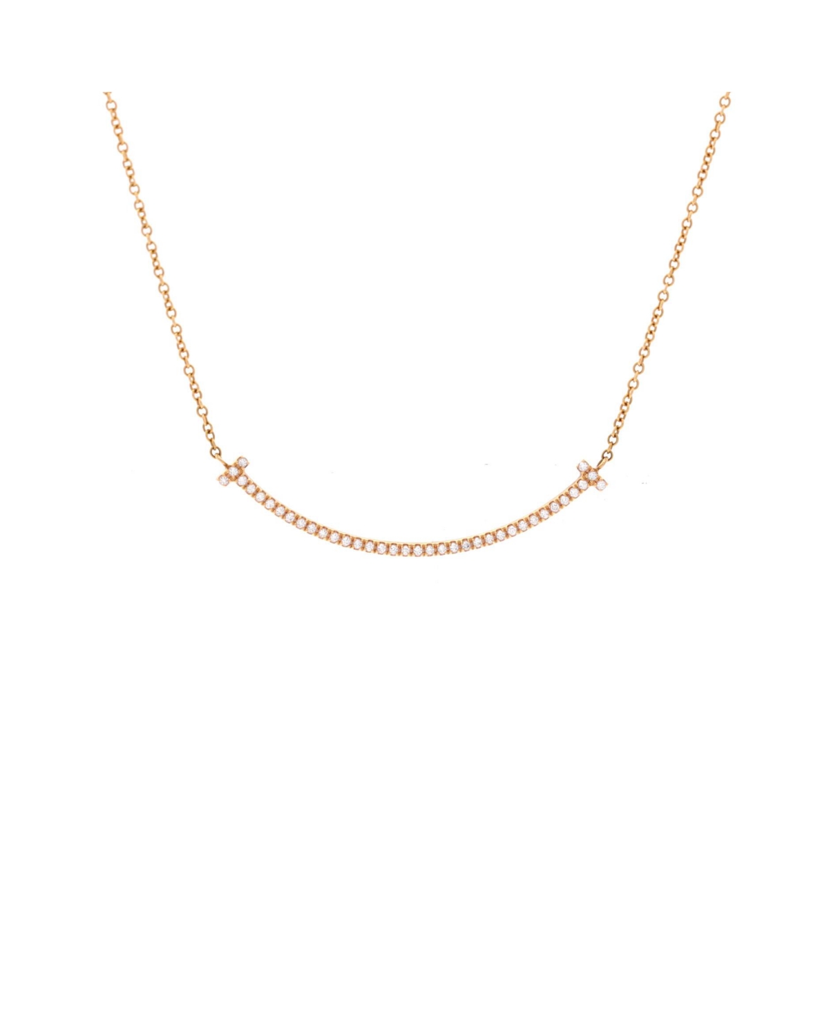 Click here for Pre-Owned Tiffany & Co T Smile Pendant Necklace -... prices