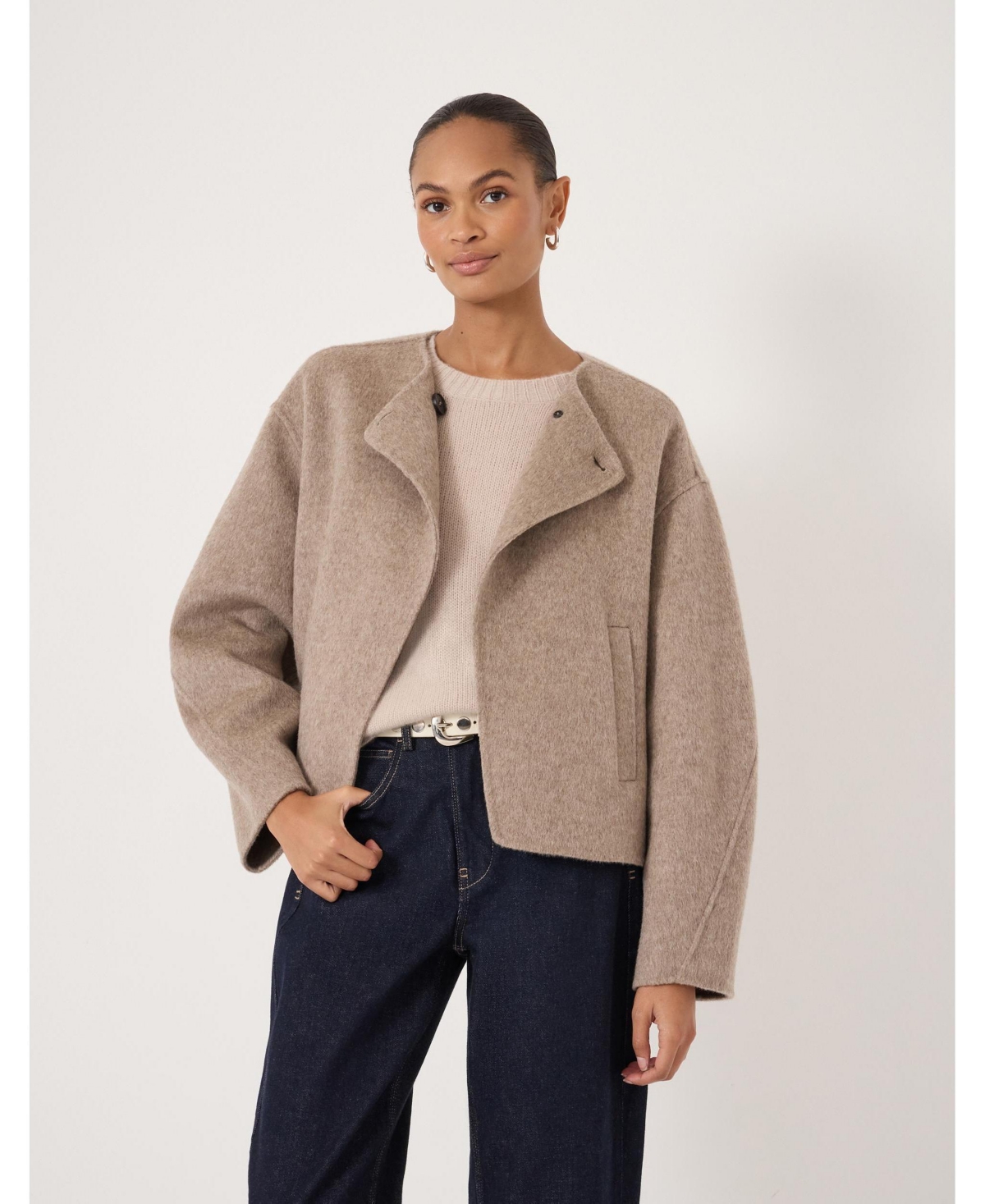 Click here for Hush Womens Linnie Double Faced Collarless Jacket... prices