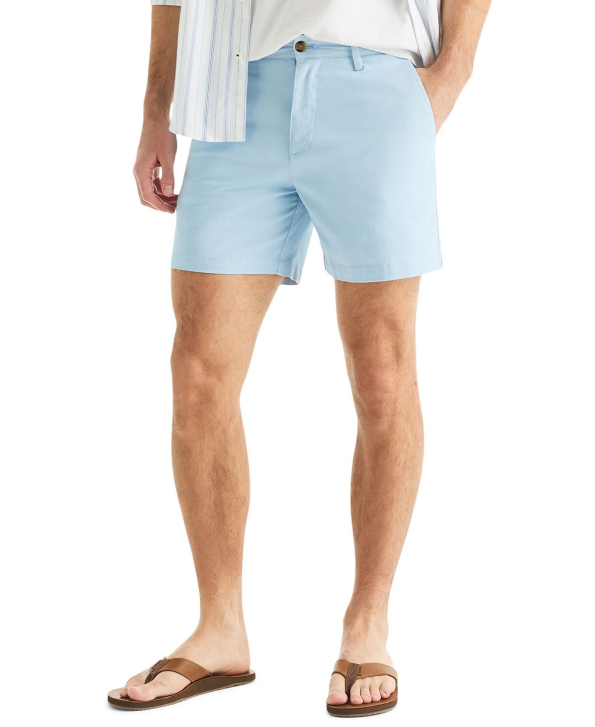Click here for Nautica Mens Regular-Fit Deck Shorts - Cerulean prices