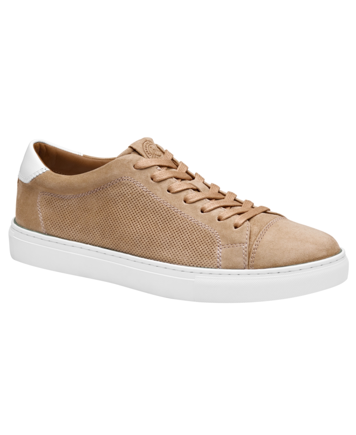 Click here for Johnston & Murphy Mens Lace-Up Sneakers - Beige prices