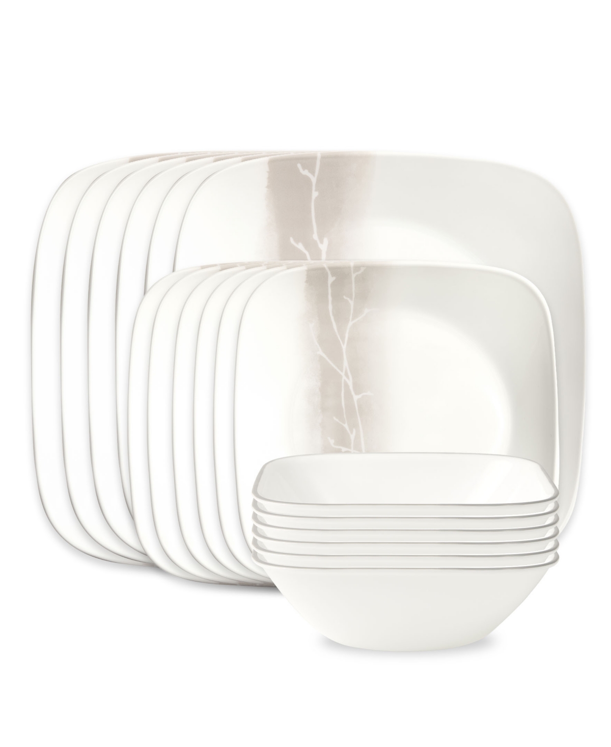 Click here for Corelle Vitrelle Studio Square Wandering Grove 18-... prices