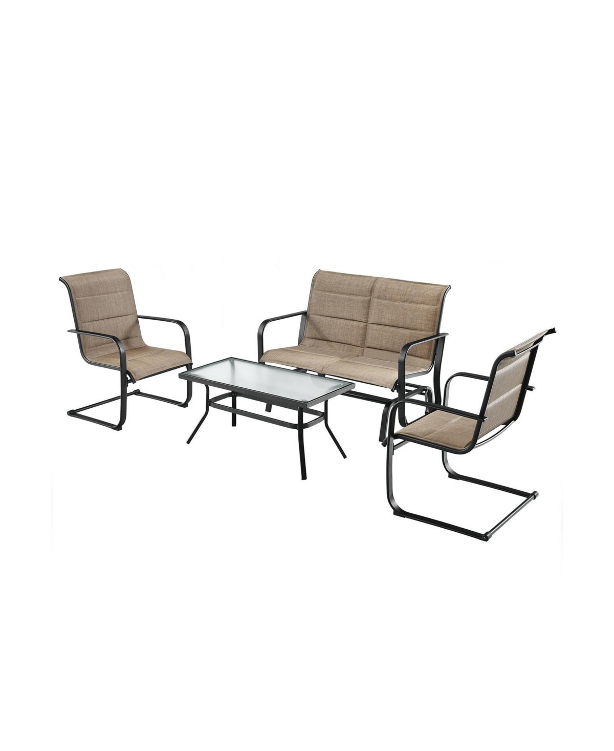 Click here for Slickblue Outdoor 4-Piece Glider Patio Set with Lo... prices