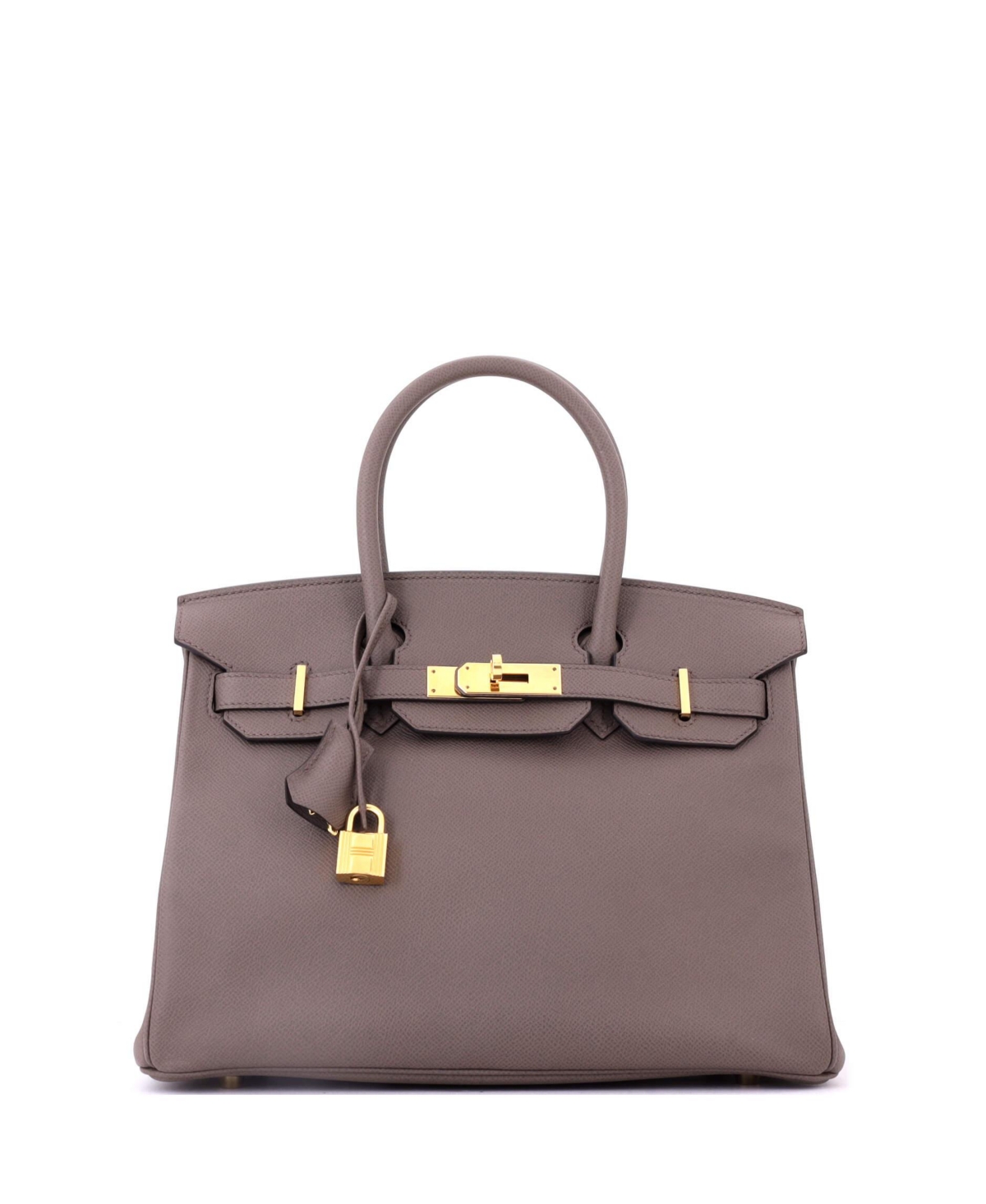 Click here for Pre-Owned HERMES Birkin 30 Handbag Grey Epsom with... prices