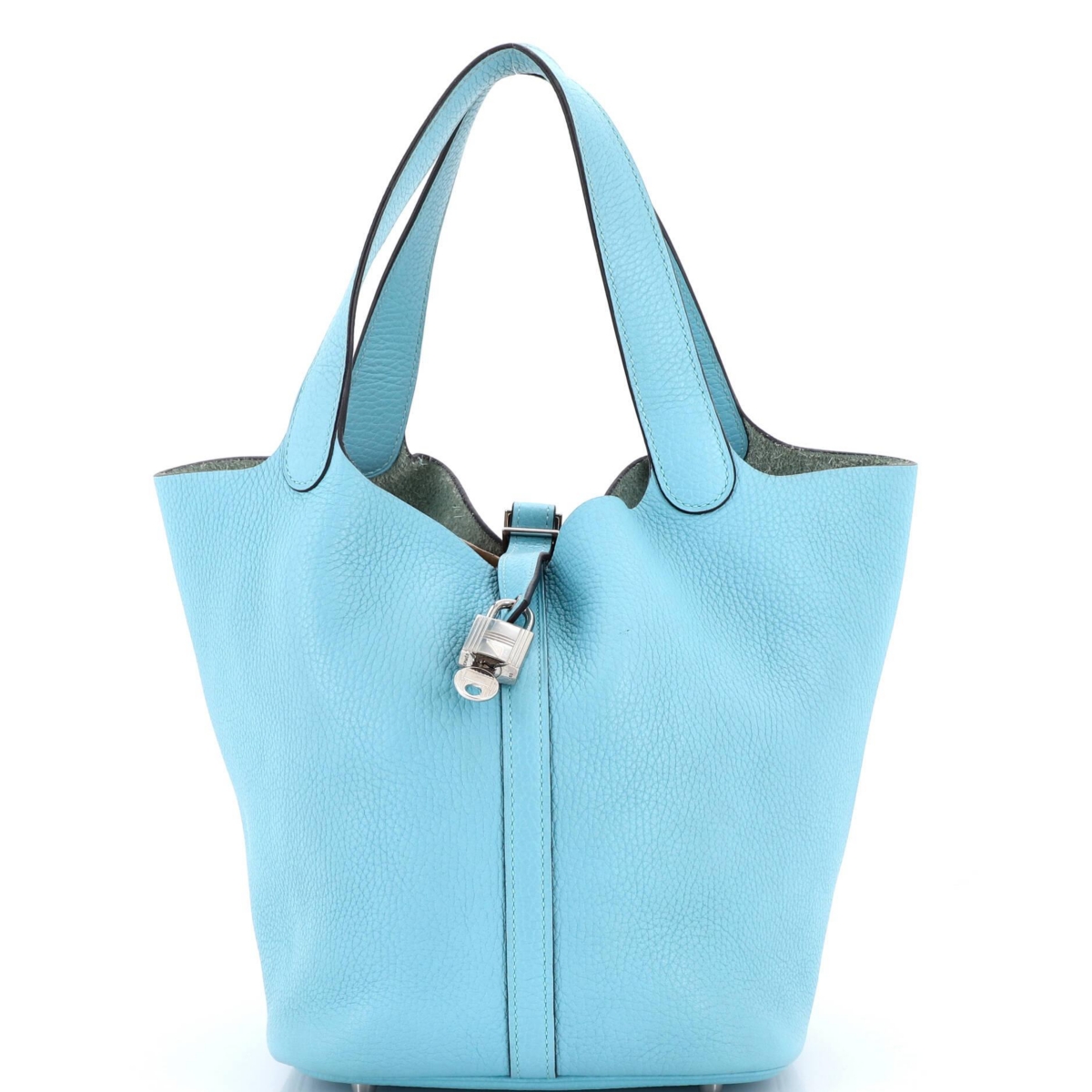 Click here for Pre-Owned HERMES Mm Picotin Lock Bag Clemence - Bl... prices