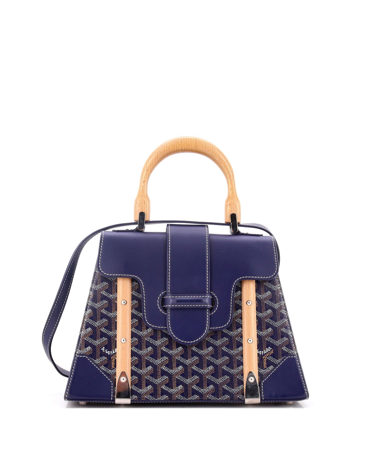 Click here for Pre-Owned Goyard Pm Saigon Top Handle Bag Coated C... prices