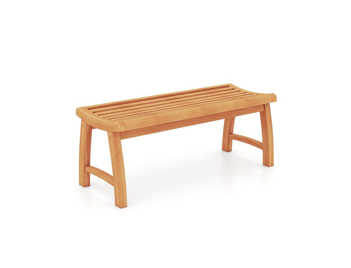 Click here for Slickblue Patio Teak Wood Backless Bench with Ergo... prices
