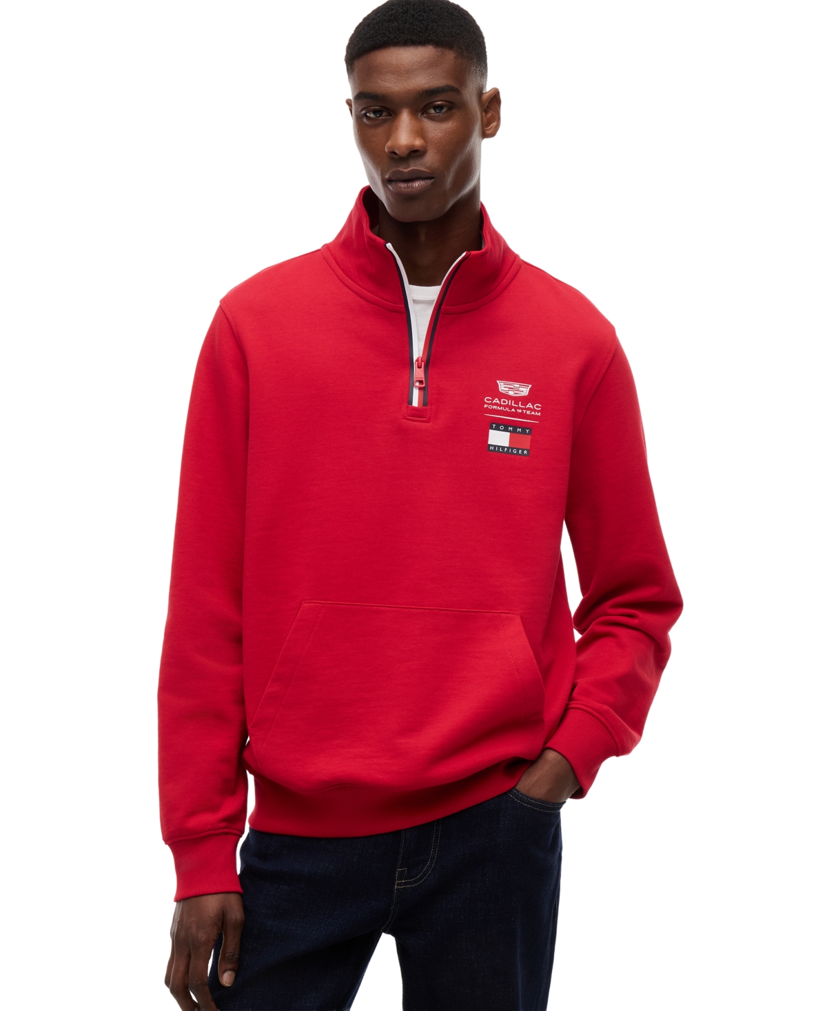 Click here for Tommy Hilfiger Mens Logo Quarter-Zip Sweatshirt -... prices