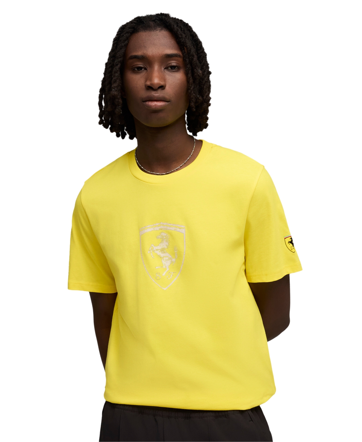 Click here for Puma Mens Ferrari Tonal Shield Short-Sleeve T-Shir... prices