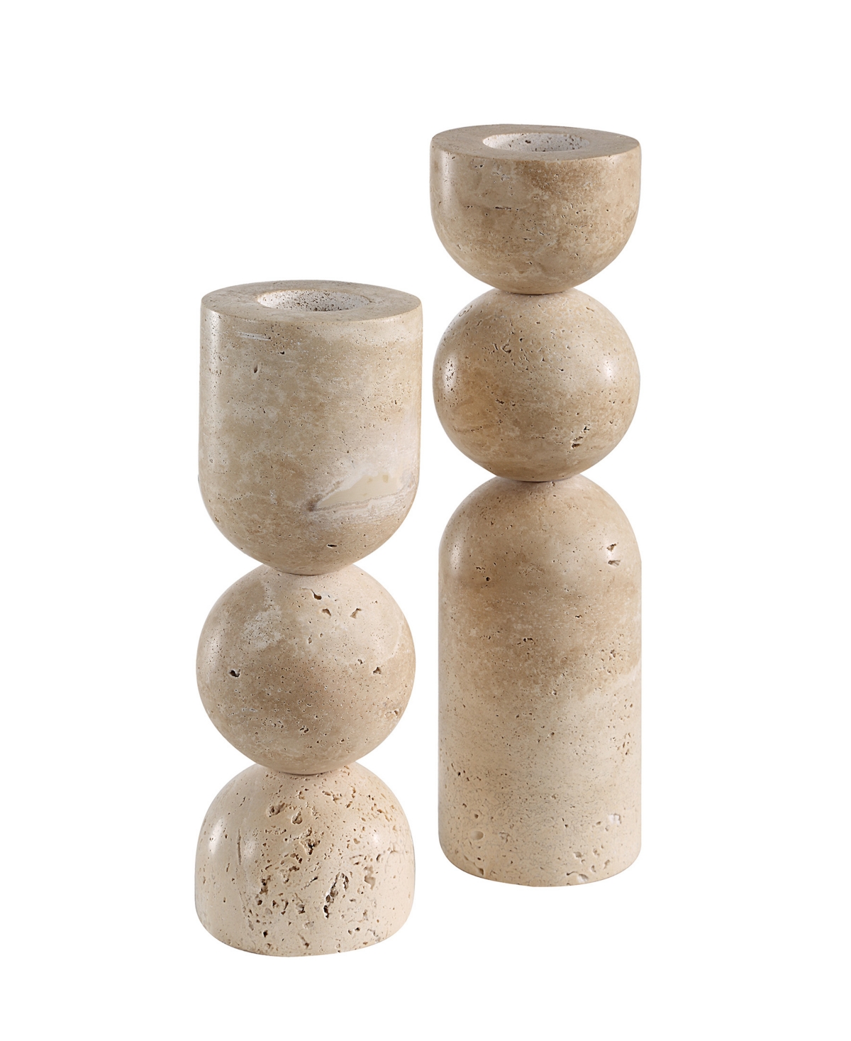 Click here for Ren Wil Amarena Candle Holder  Set of 2 - Beige prices