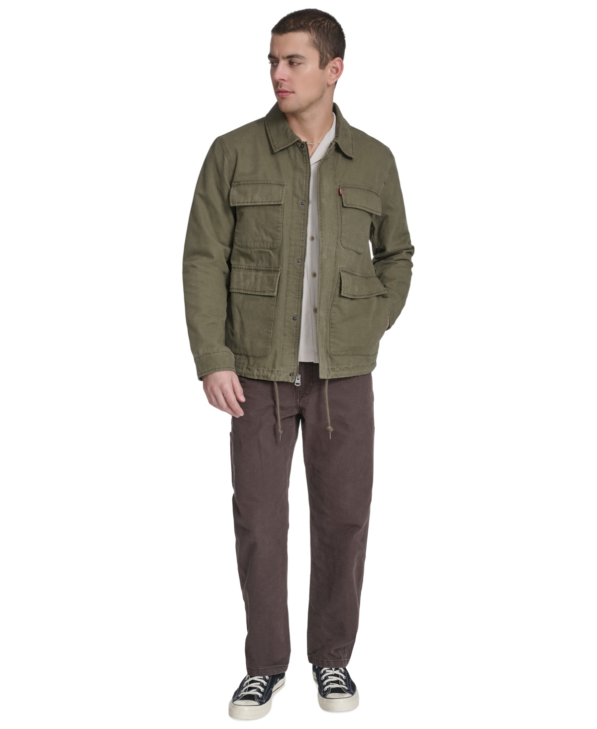 Click here for Levis Mens Cotton Canvas Field Jacket - Olive prices