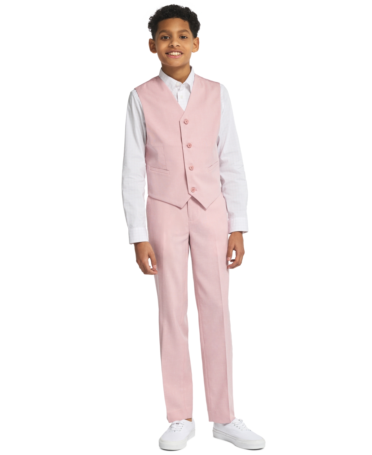 Click here for Calvin Klein Boys 8-20 Stretch Mini Texture Pants... prices