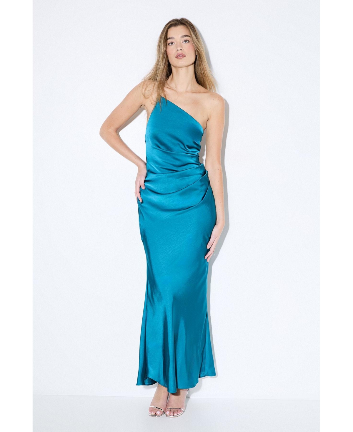 Click here for MissPap Womens Satin Asymmetric Maxi Bridesmaid Dr... prices