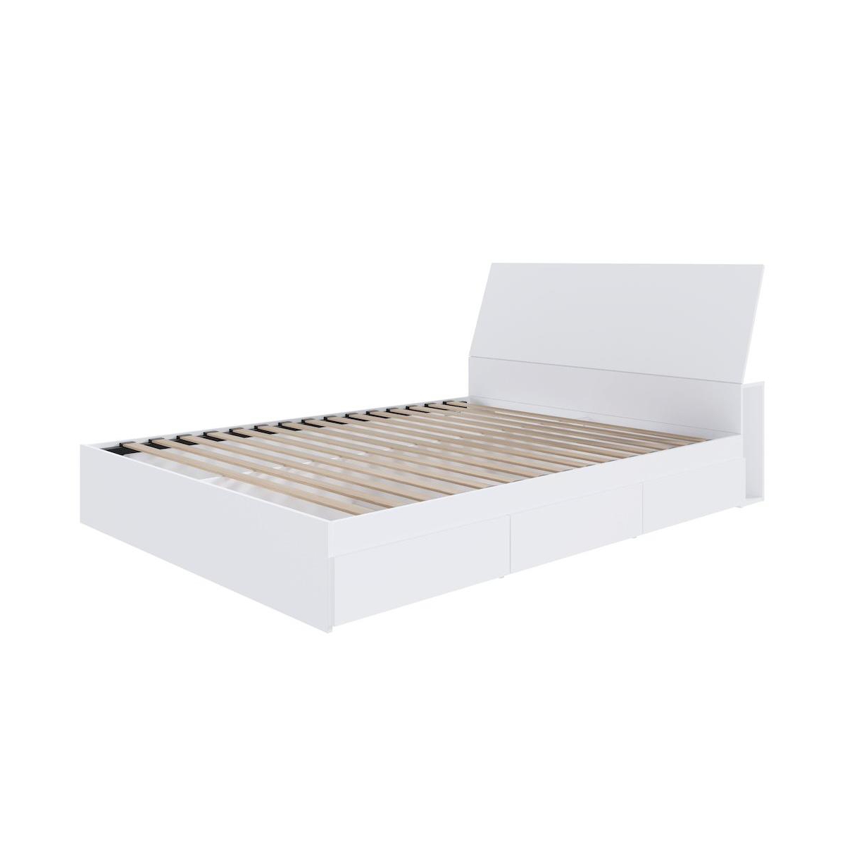 Click here for Nexera Bed Frame And Headboard  Queen. - White prices