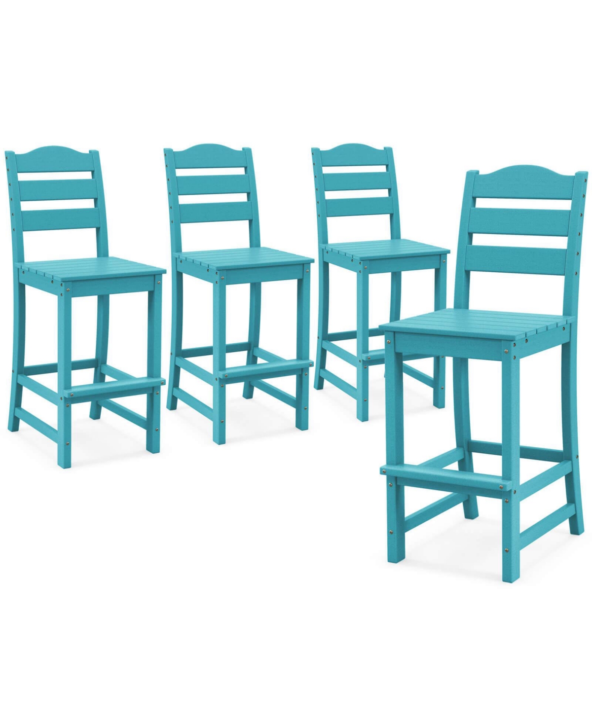 Click here for Costway Outdoor Hdpe Bar Stool Patio Tall Chair Ba... prices