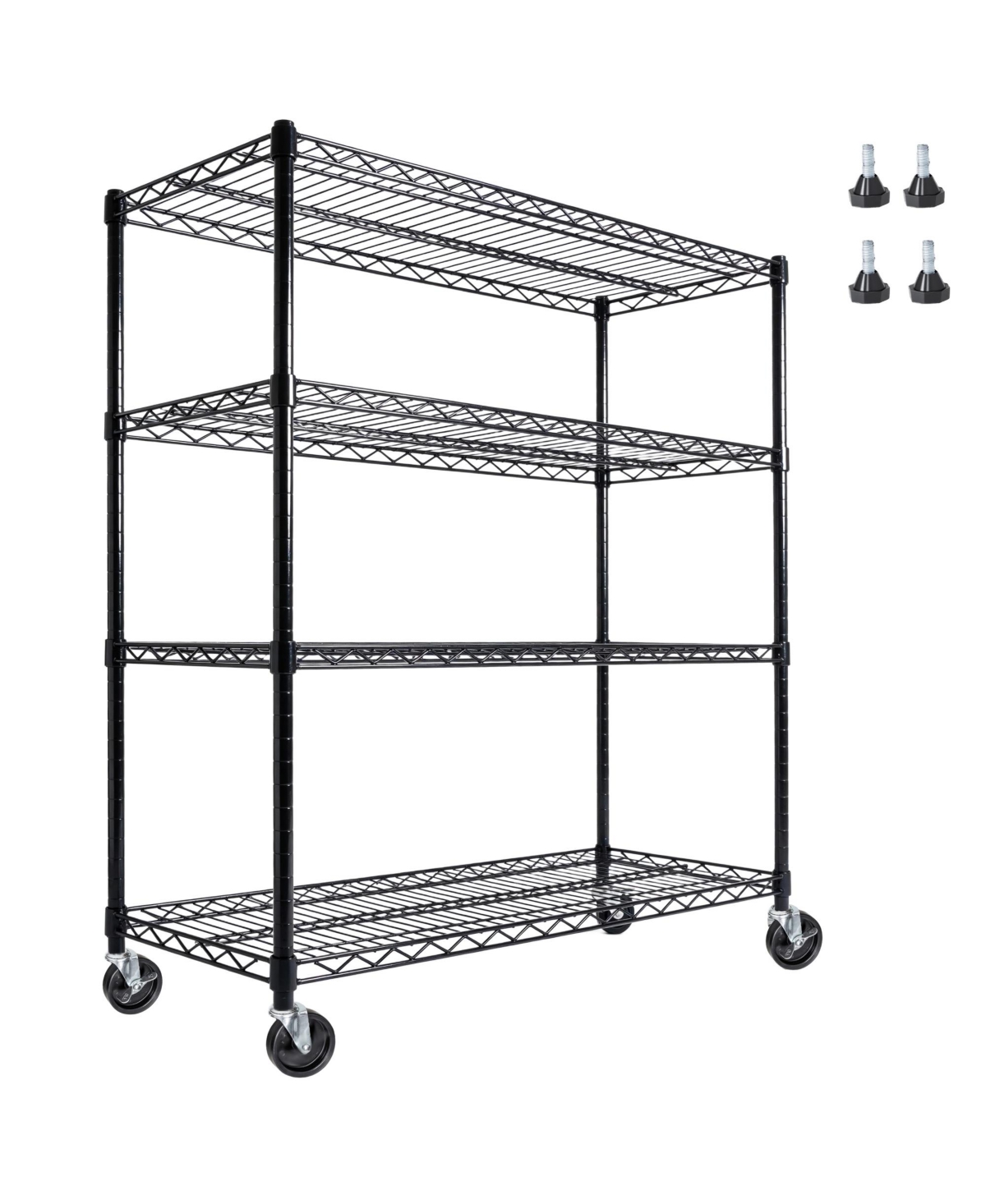 Click here for Rainsken 4 Tier Heavy Duty Wire Storage Shelves wi... prices