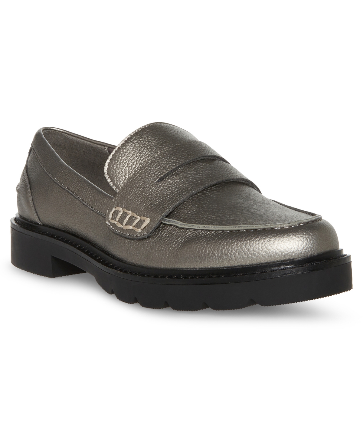 Click here for Anne Klein Womens Emmylou Lug Sole Loafers - Pewte... prices