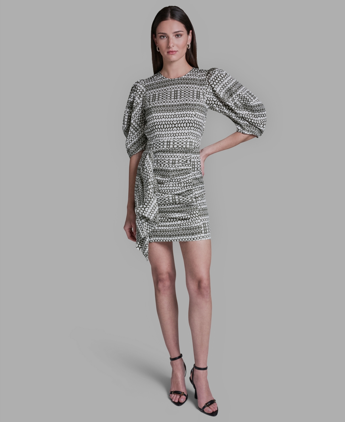 Click here for Bcbg Womens Mini Dress - Rustic Olive Ecru prices