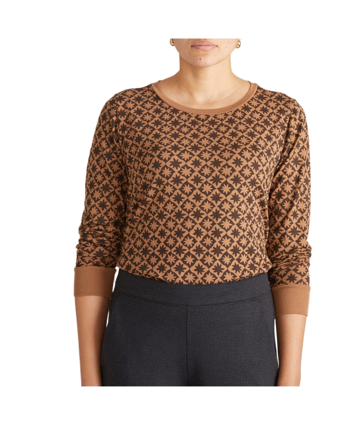 Click here for Universal Standard Womens Plus Size Long Sleeve Te... prices