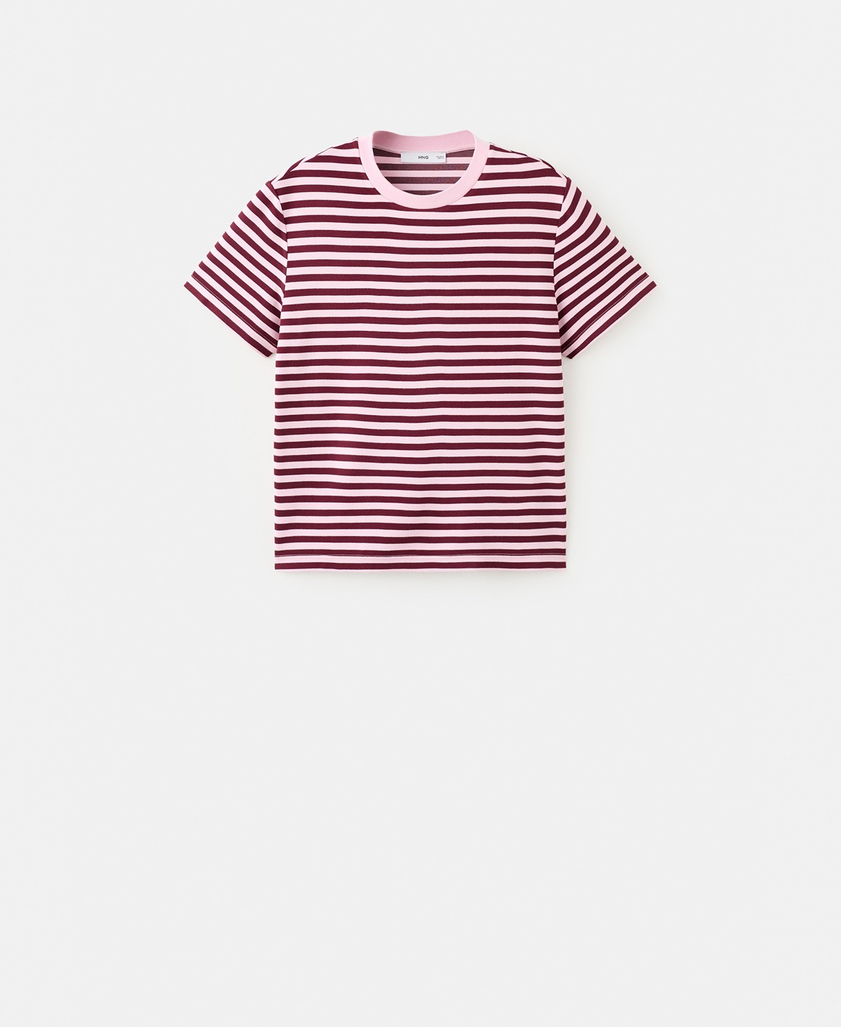 Click here for Mango Womens Striped Short-Sleeved T-Shirt - Paste... prices