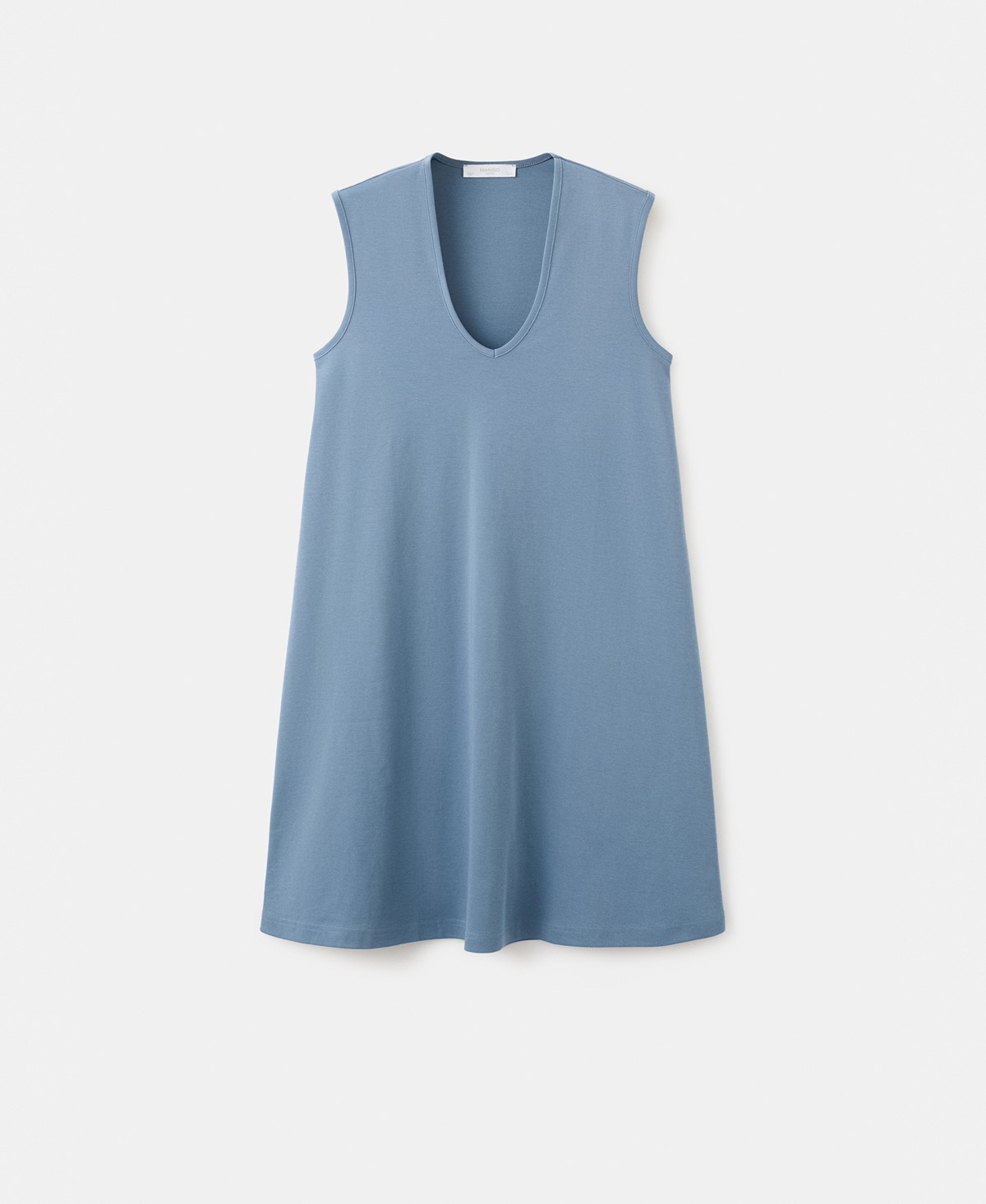 Click here for Mango Womens Cotton Short Nightgown - Blue prices