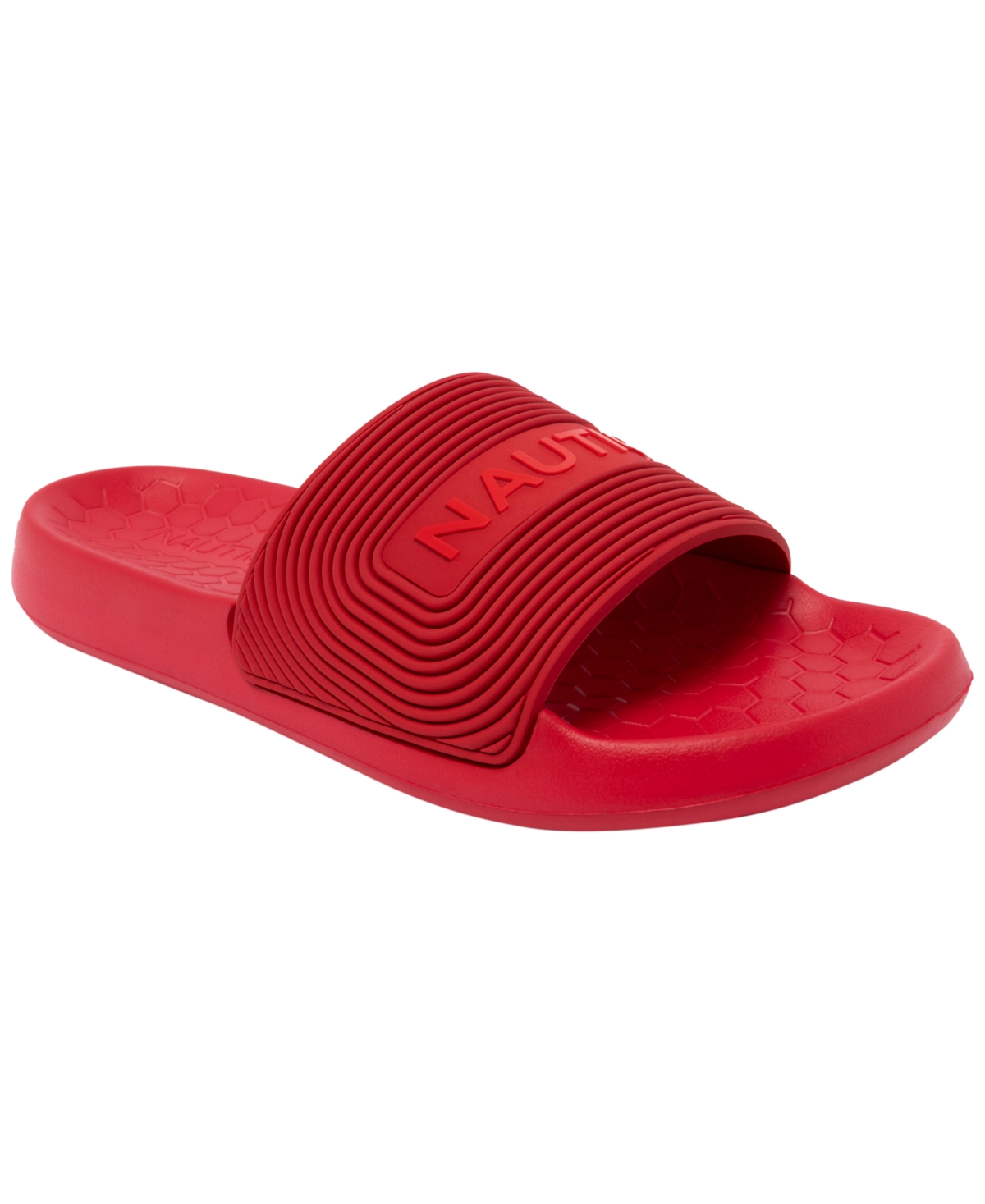 Click here for Nautica Mens Asti Open-Toe Pool Slides - Red prices