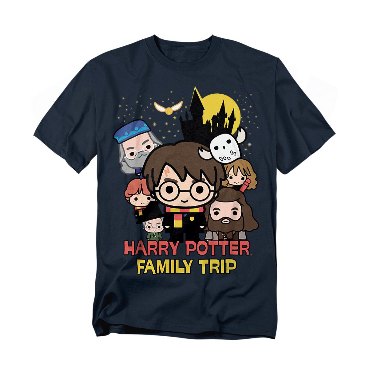 Click here for Harry Potter Mens Family Trip Chibi T-Shirt - Navy prices