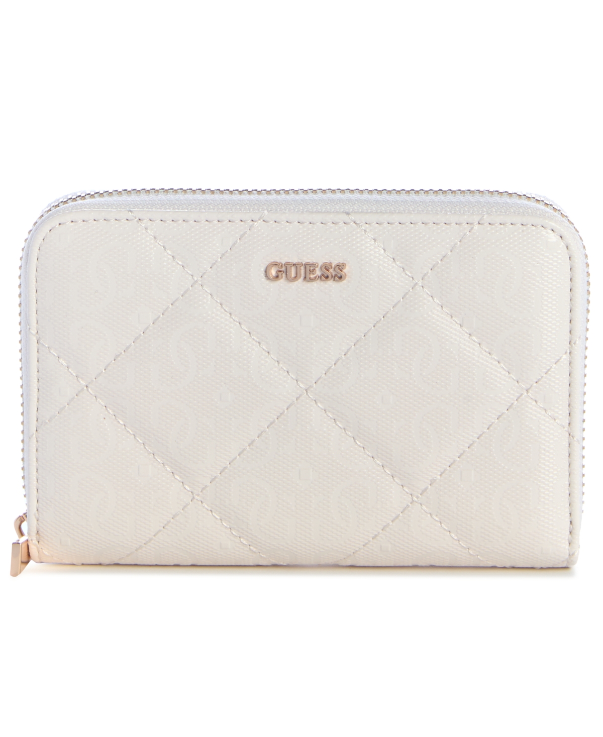 Click here for Guess Libby Medium Zip Around Wallet - Beige prices