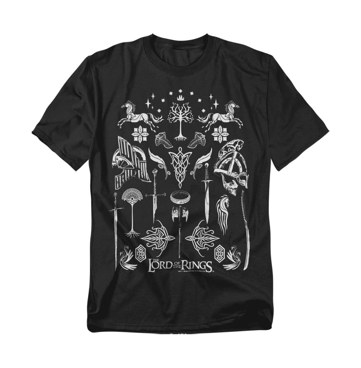 Click here for Lord Of The Rings Mens Icons T-Shirt - Black prices