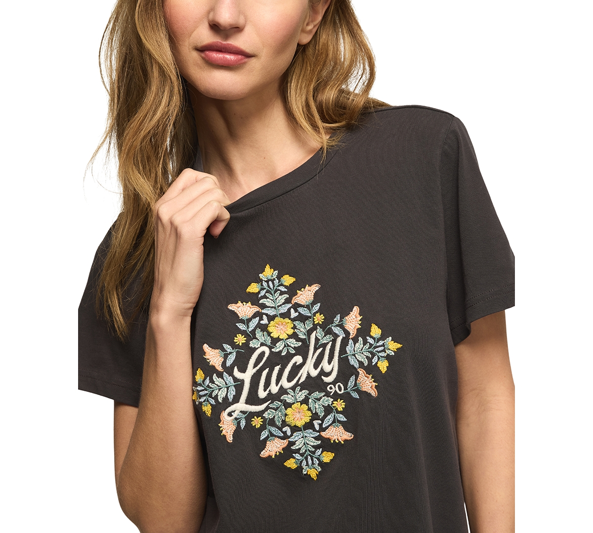 Click here for Lucky Brand Womens Classic Fit Crew Neck T-Shirt -... prices