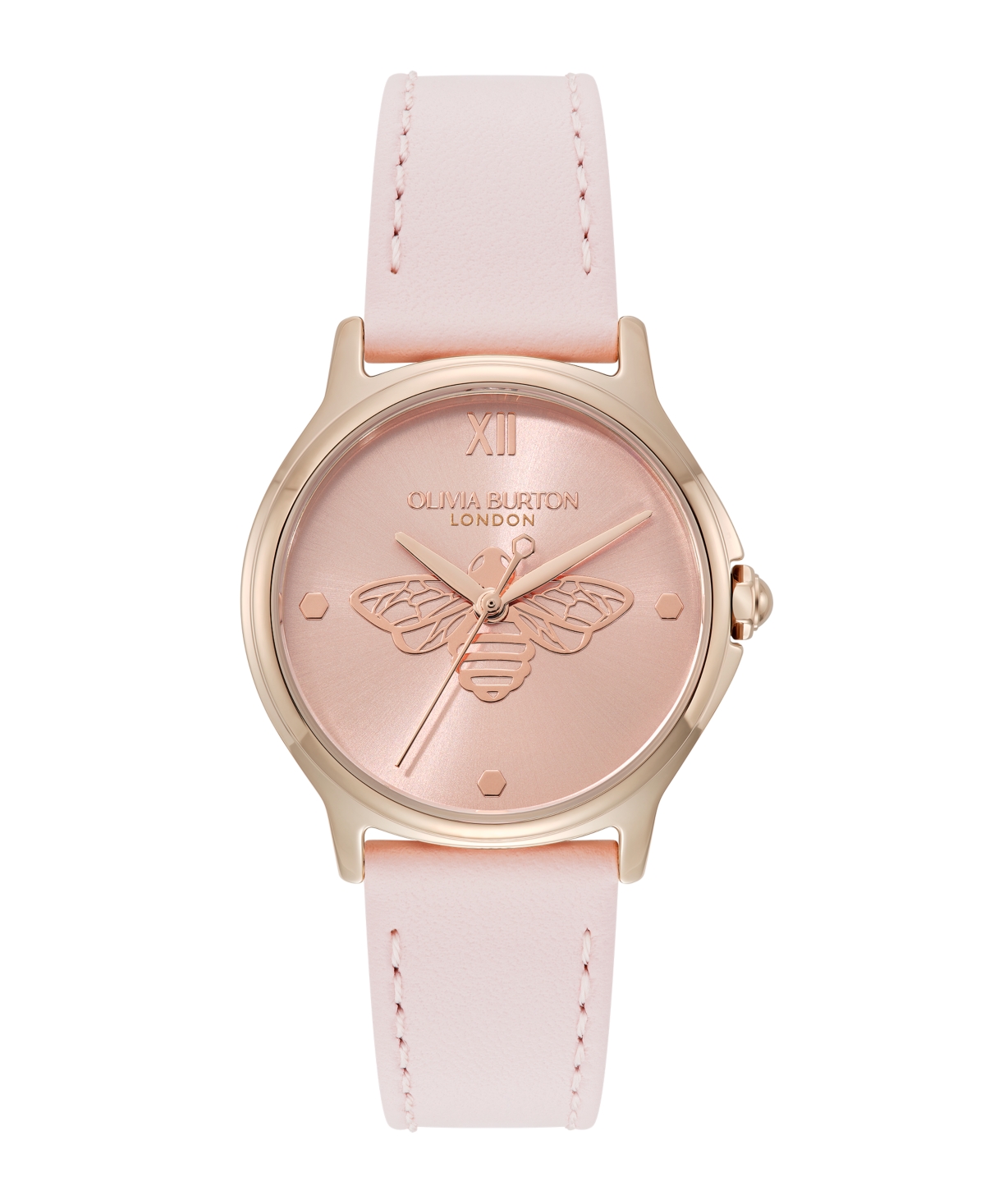 Click here for Olivia Burton Womens Ob Classic Bee Primrose Leath... prices
