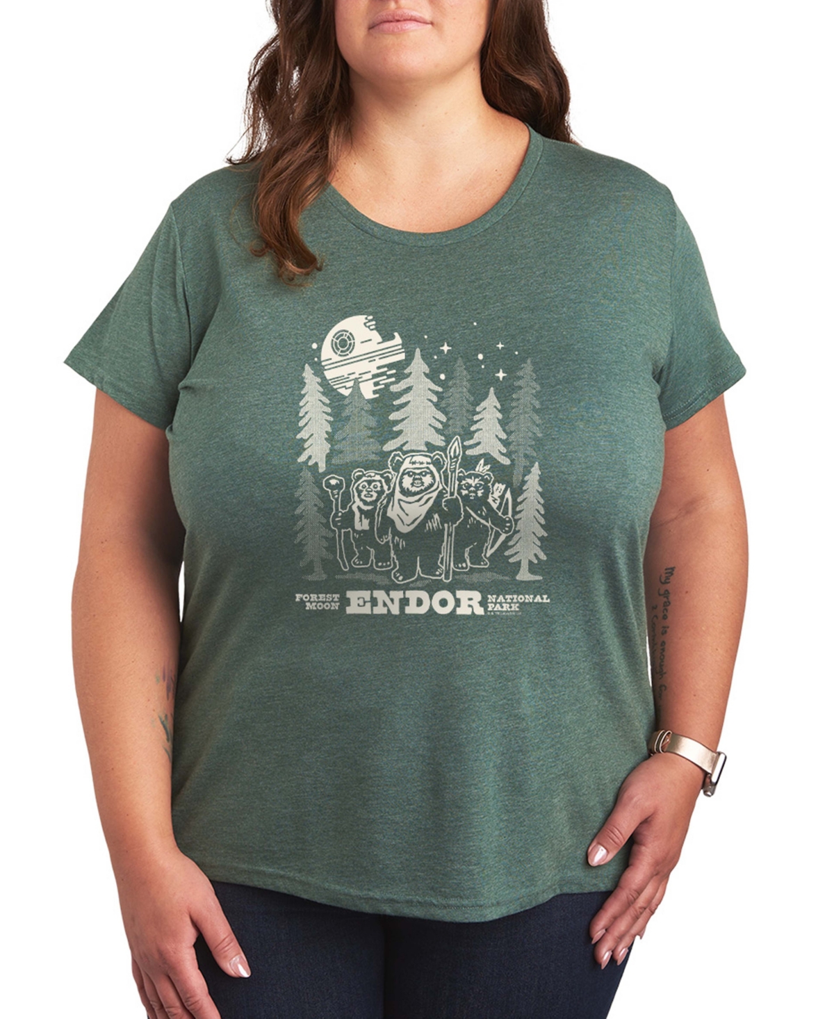 Click here for Hybrid Apparel Plus Size Star Wars Endor Wildlife... prices