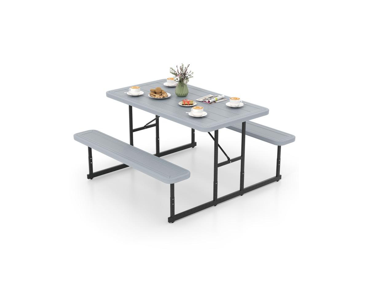 Click here for Slickblue Outdoor Picnic Table Bench Set for 2... prices