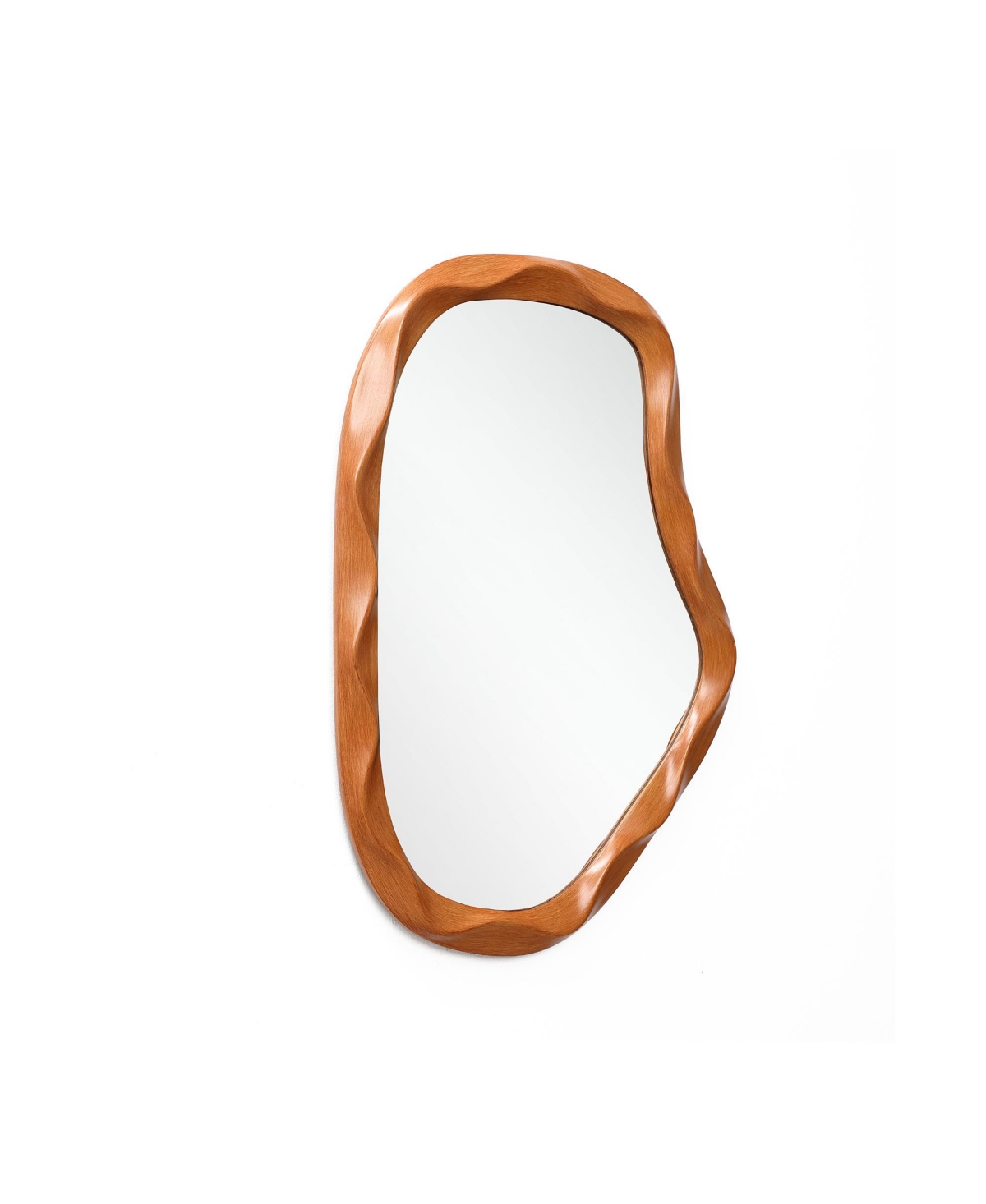 Click here for LuxenHome Natural Wood Finish Asymmetrical Mdf Fra... prices