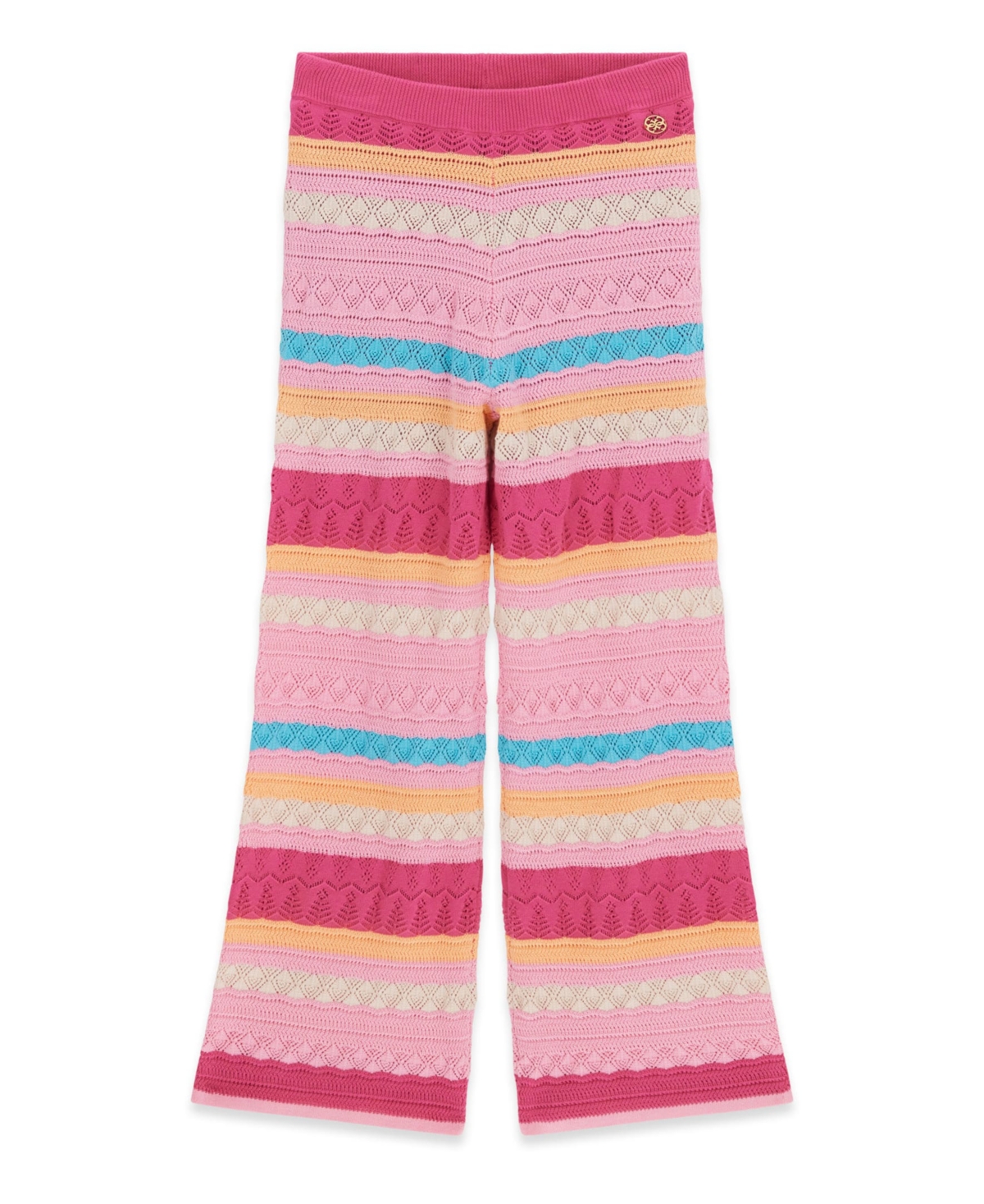 Click here for Guess Girls 7-16 Crochet Palazzo Pants - Pink/Blue... prices