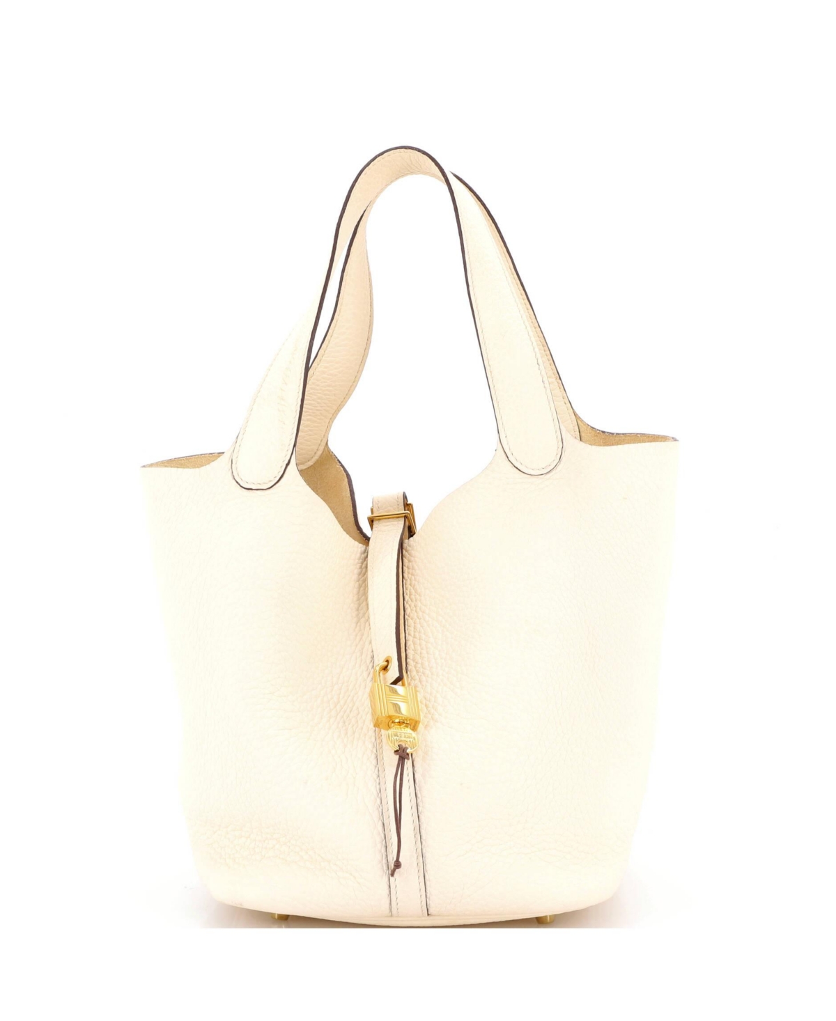 Click here for Pre-Owned HERMES Mm Picotin Lock Bag Clemence - Na... prices