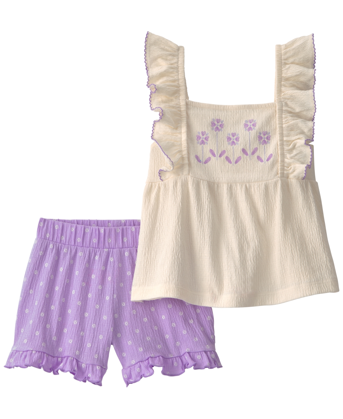 Click here for Carters Girls 2T-5T Floral Top and Short  2-Piece... prices