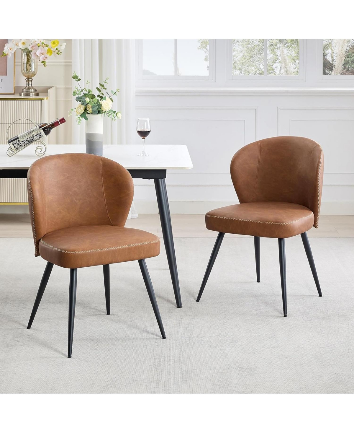 Click here for Gaomon Dining Chairs Set of 2  Ergonomic Synthetic... prices