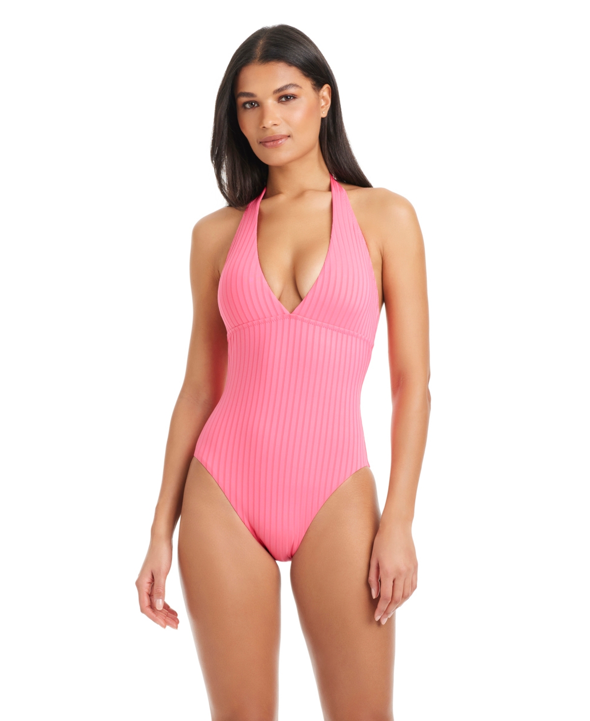 Click here for Sanctuary Womens Refresh Ribbed V-Neck One-Piece S... prices