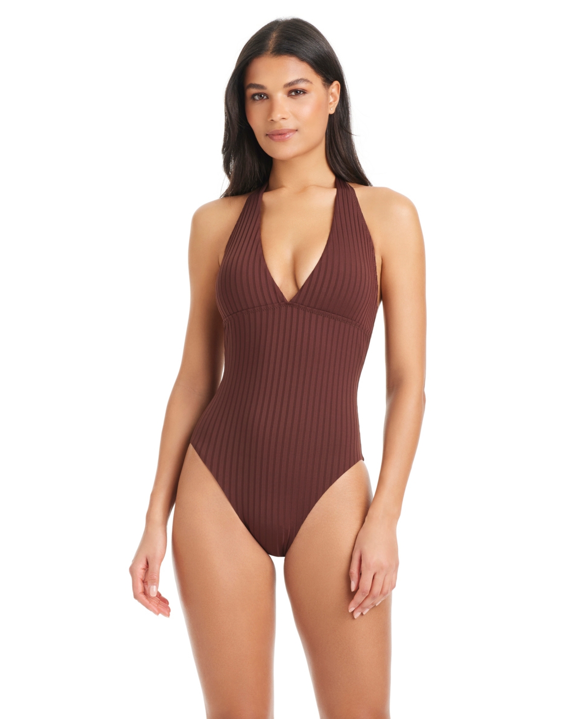 Click here for Sanctuary Womens Refresh Ribbed V-Neck One-Piece S... prices