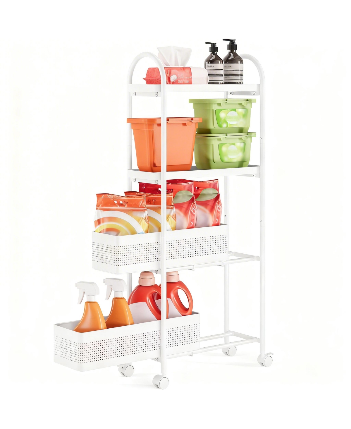Click here for Yigii Slim Storage Cart with Pull-Out Baskets for... prices