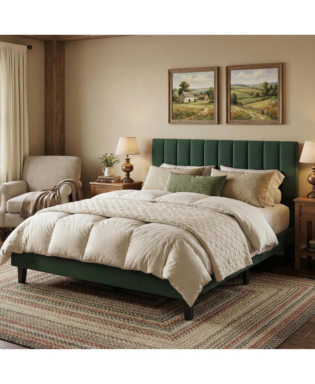 Click here for gaomon Bed Frame Queen Size with Adjustable Height... prices