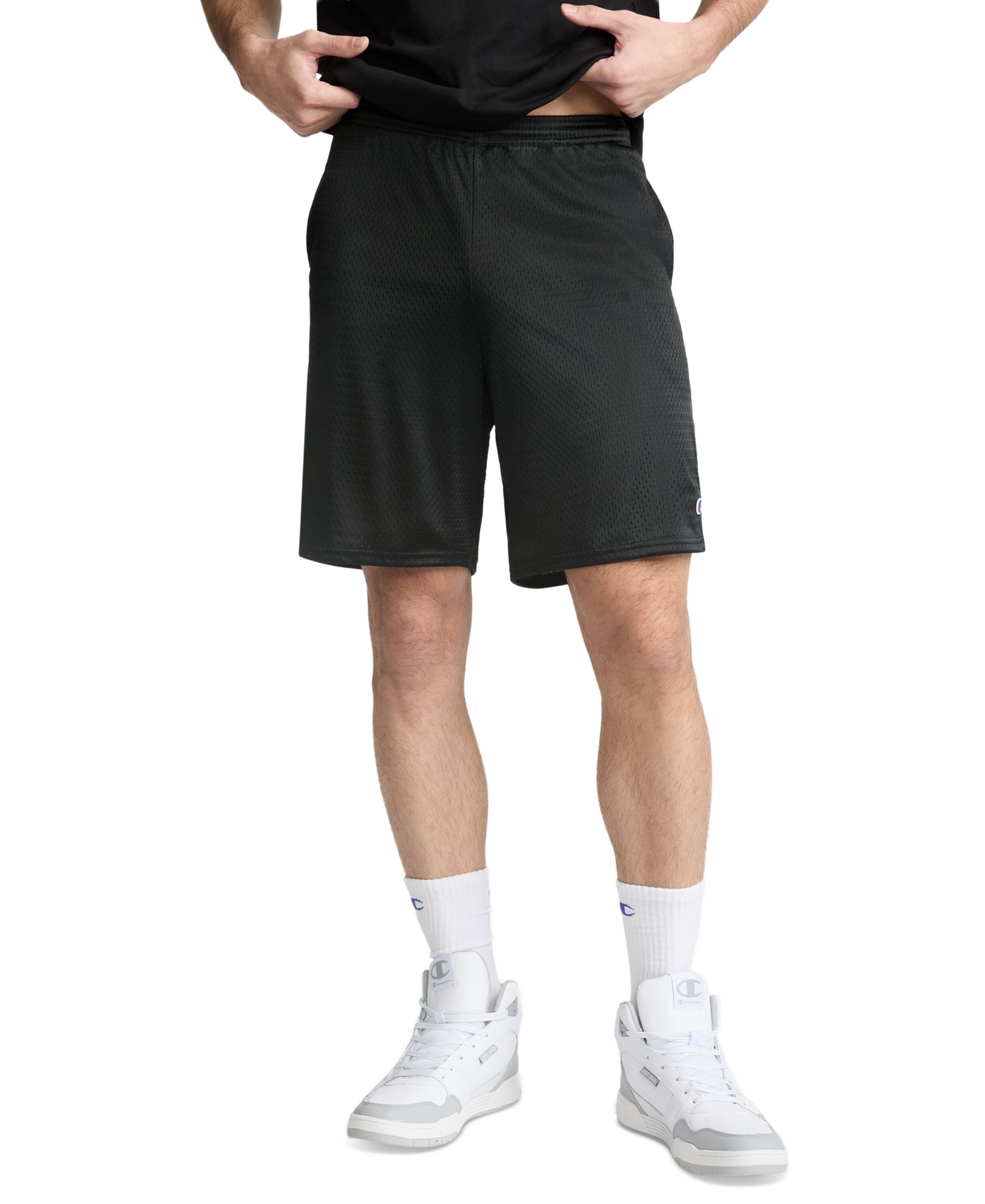 Click here for Champion Mens Regular-Fit Shorts - Black prices