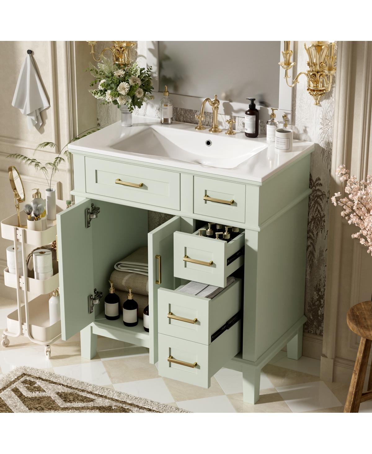 Click here for Sillysis 30" Bathroom Vanity with Ceramic Sin... prices