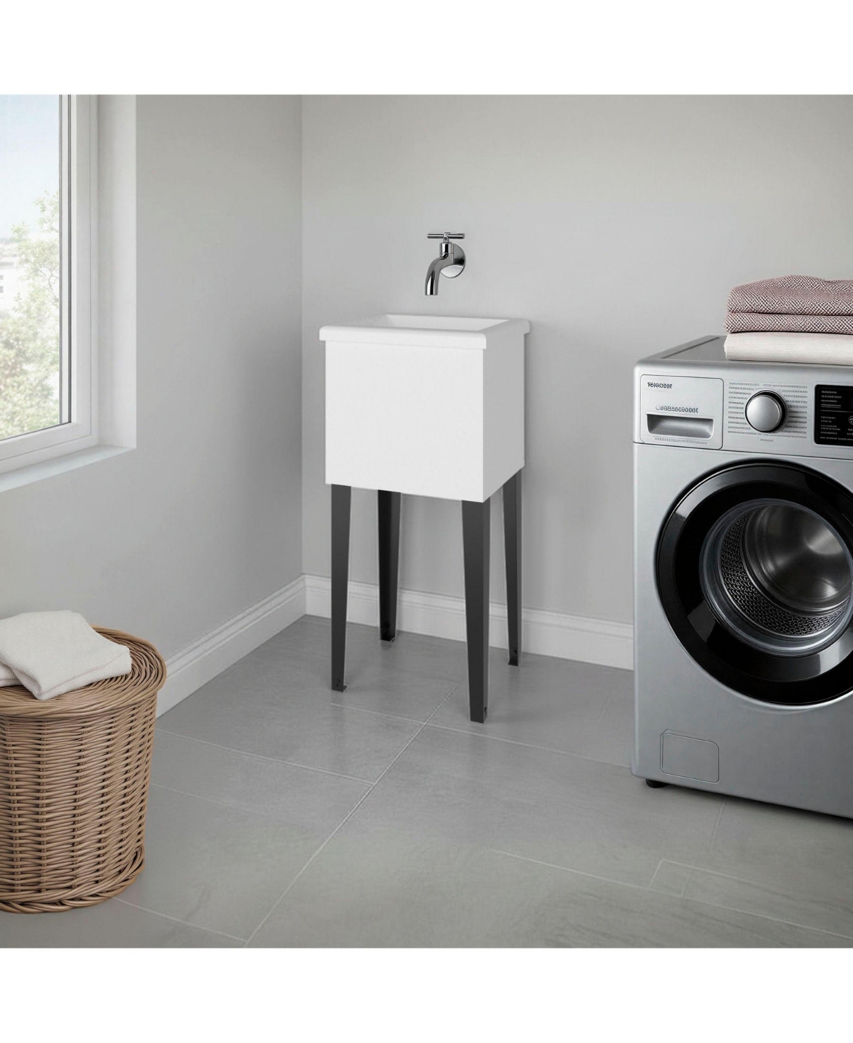 Click here for Fm Furniture Katy Compact Utility Sink with Metal... prices