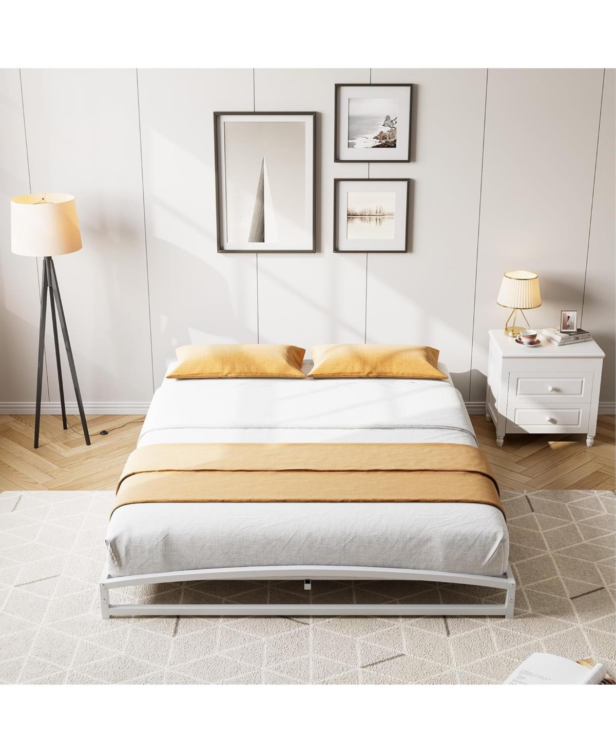 Click here for gaomon Full Low Bed Frame 6 Inch Heavy Duty Metal... prices