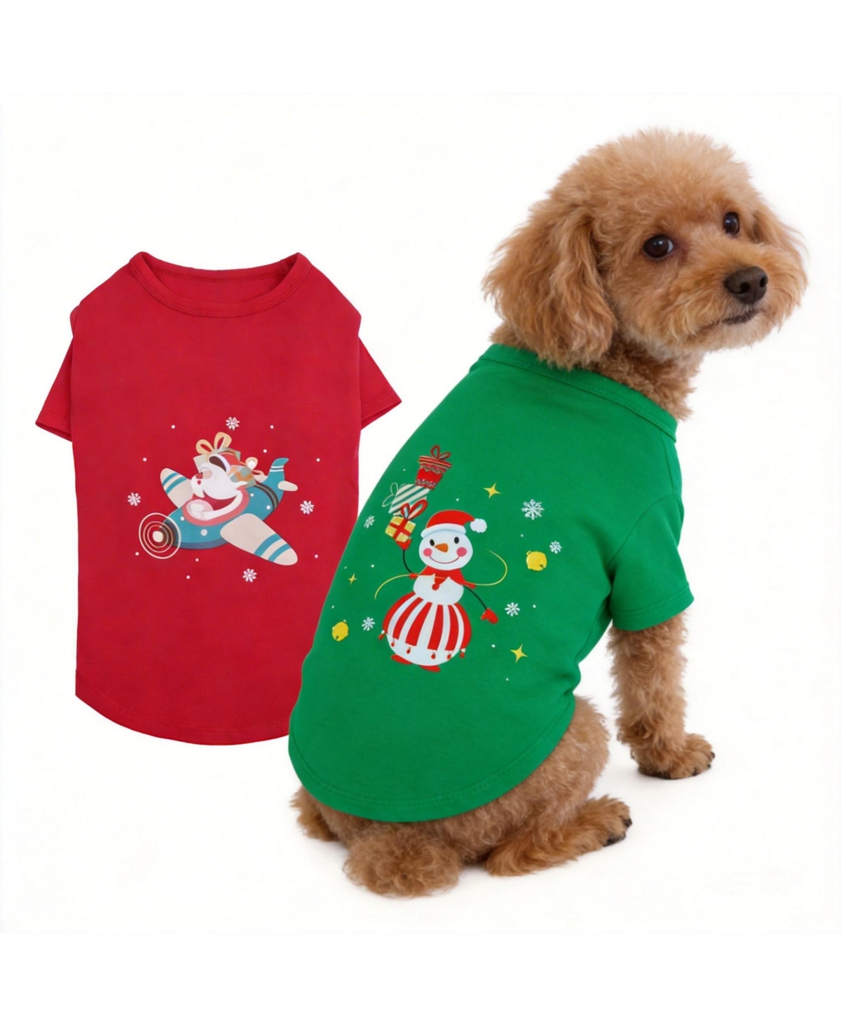 Click here for Aronkl 2 Pack Breathable Cotton Spandex Dog T-shir... prices