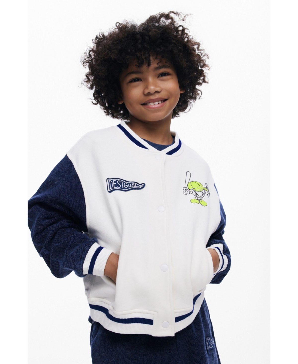 Click here for Desigual Boys Boyss Hybrid baseball jacket - Off w... prices